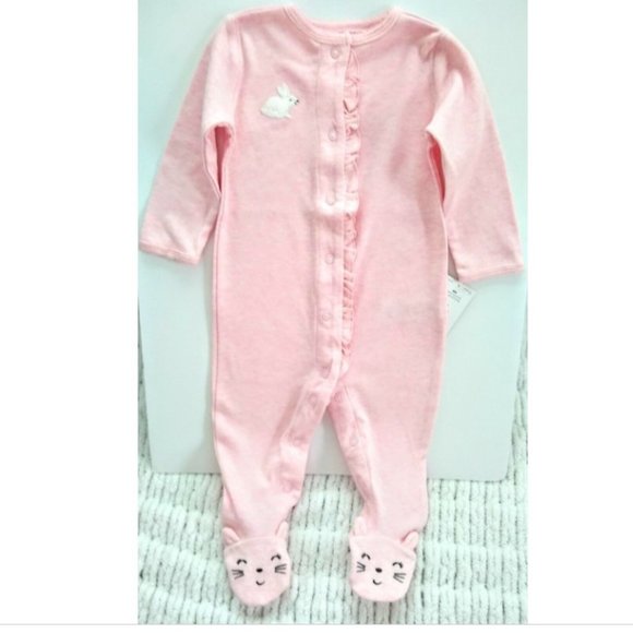 Carter's | One Pieces | Carters Baby Girl Cozy Bunny Outfit Sizes 6 9 ...
